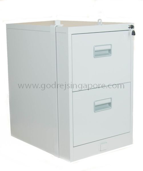 2 DRAWER FILING CABINET WITH SECURITY BAR