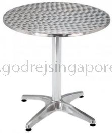 Round Aluminium Table
