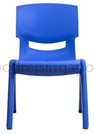 CHILDRENS CHAIR FULLY MOULDED PP BLUE