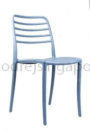 Fully Moulded Designer PP chair Model 3047 Grey