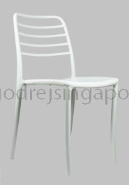 Fully Moulded Designer PP chair Model 3047 White